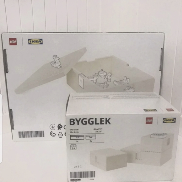 IKEA | Other | Bundle 2 Ikea Bygglek Lego Boxes Large And | Poshmark